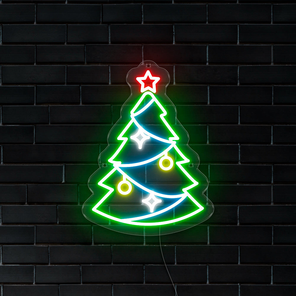 Christmas Tree Mini Neon Sign | Signs for the Holidays