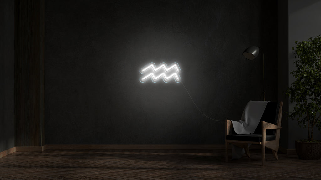 Aquarius LED neon sign