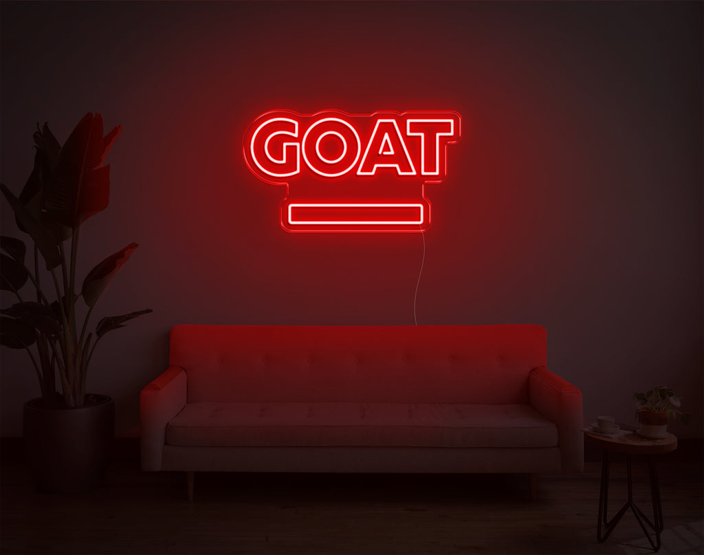 GOAT Neon Sign