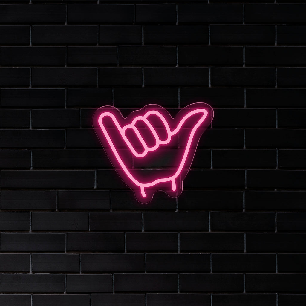 Shaka Mini Neon Sign | Signs for a Beachy Vibe