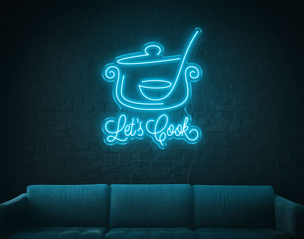Lets Cook LED Neon Sign – Kings Of Neon® AU
