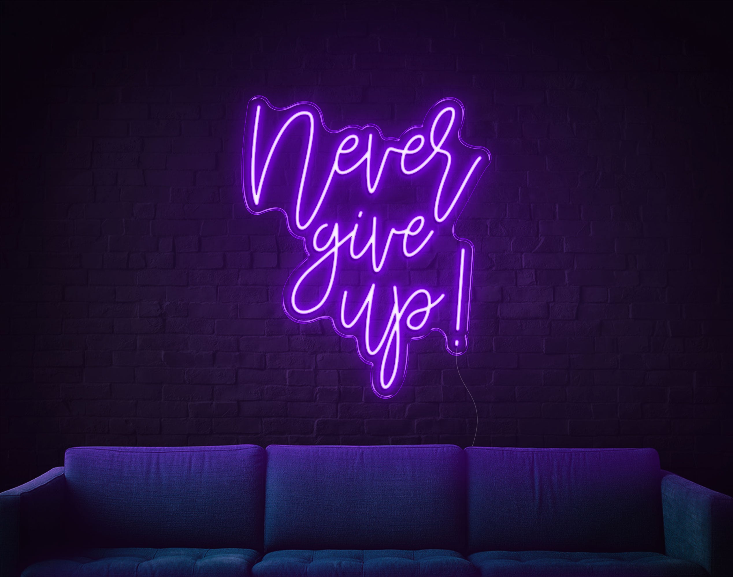 Never Give Up Sign