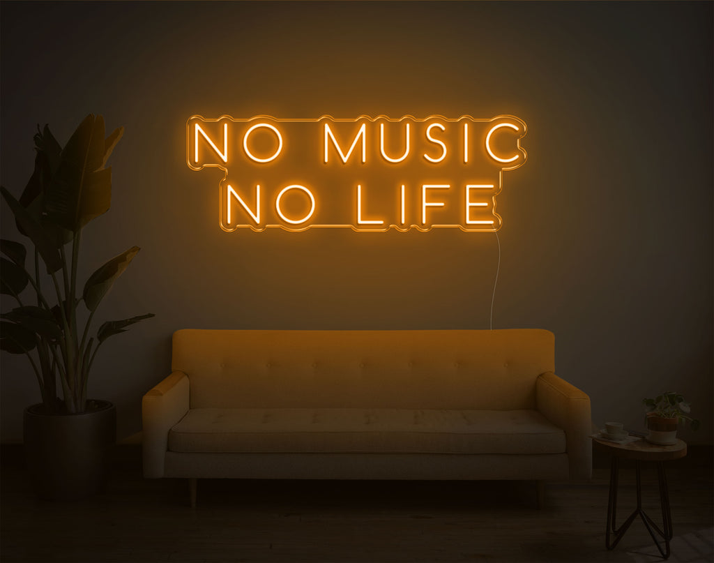 No Music No Life LED Neon Sign