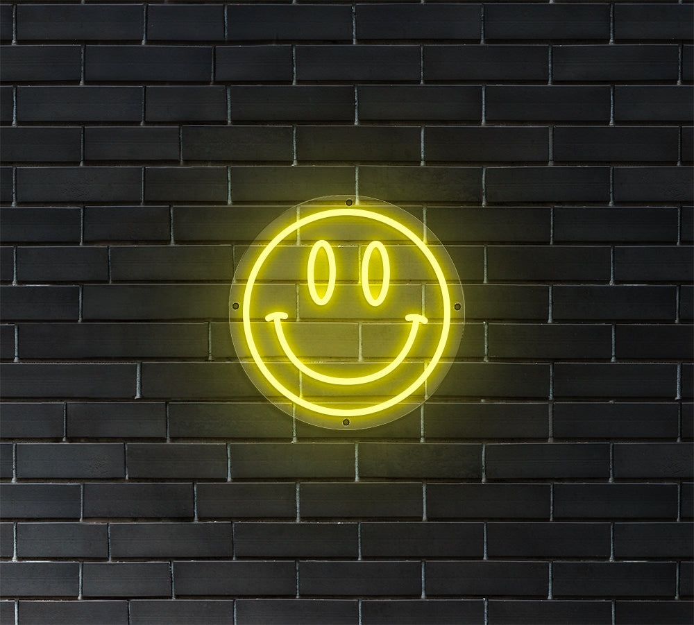 Smiley Face Mini Neon Sign | Fun Signs for Playful Spaces